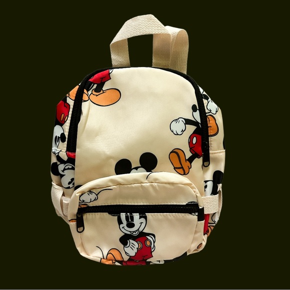 Zara | Accessories | Zara Kids Mickey Mouse Cream Cartoon Backpack ...
